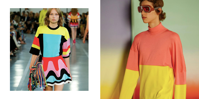 Tendência color block! Renovada desde 1965